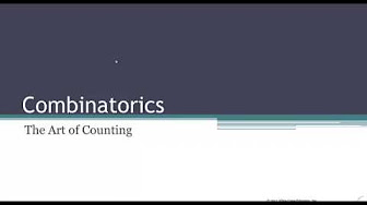 Introduction to Combinatorics - YouTube