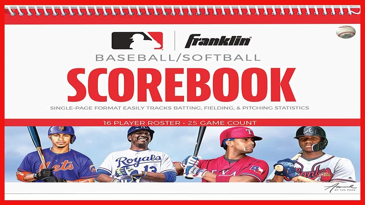 Franklin Sports Baseball + Softball Scorebook - Score Keeping Book for ...