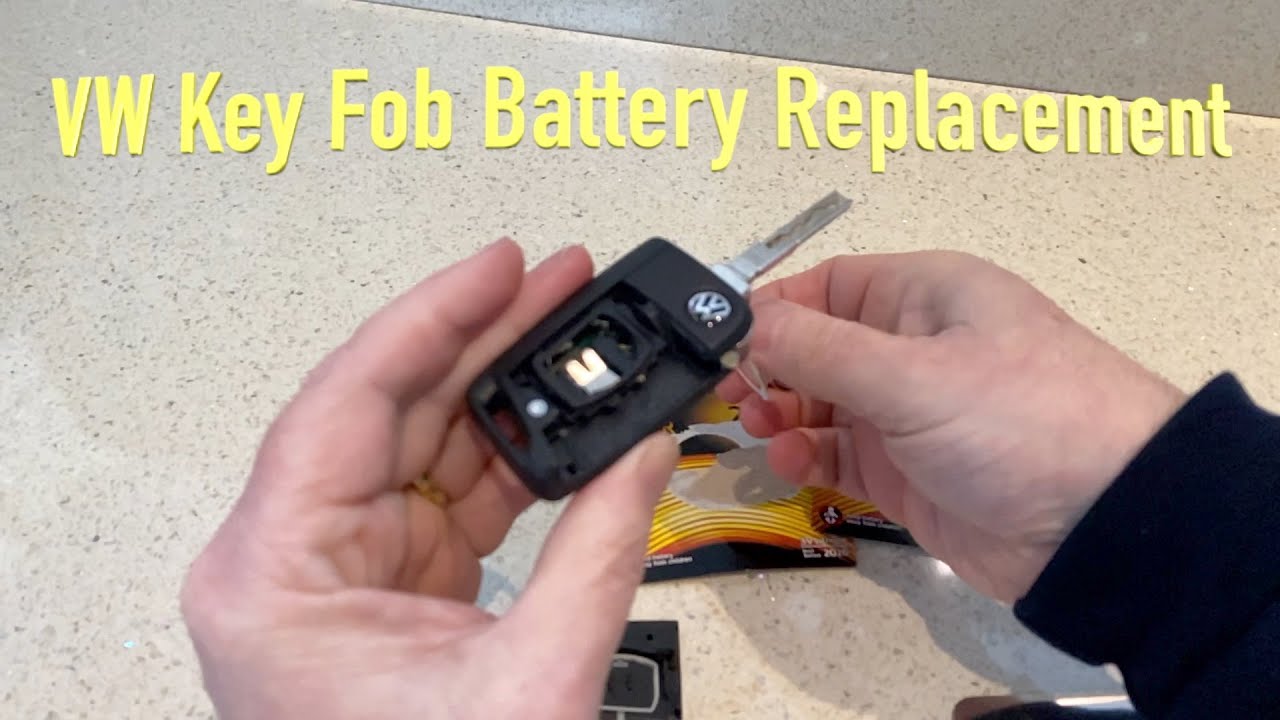 VW Key Fob Battery Replacement - YouTube