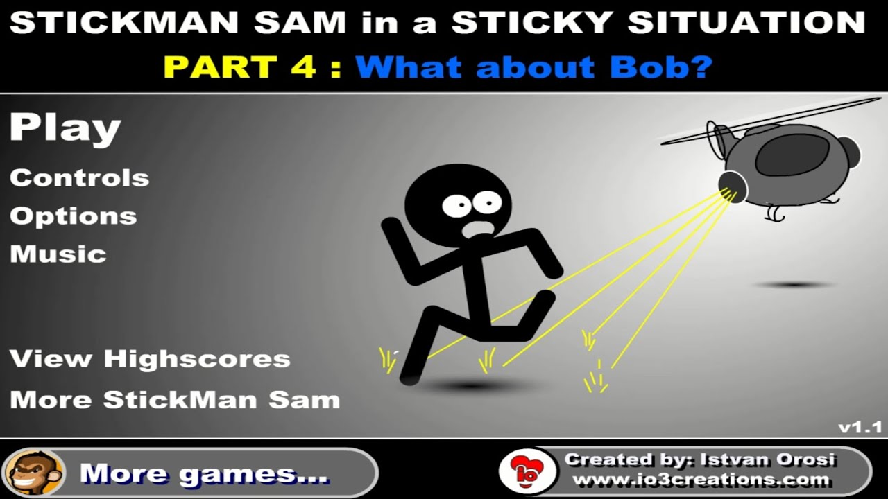 StickMan Sam - Part 4 - (Flash Game) #341 - YouTube
