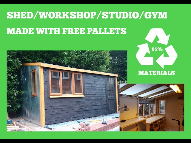 Workshopshed Using Pallet Wood And Other Recycled Lumber Pallet Sheds