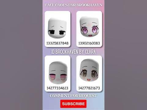 ID Brookhaven Face Code For Roblox Boys And Girl | #idbrookhaven # ...