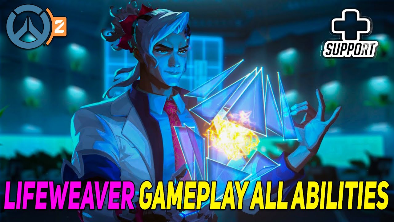 New Hero Lifeweaver Gameplay All Abilities Explained Overwatch 2 - YouTube