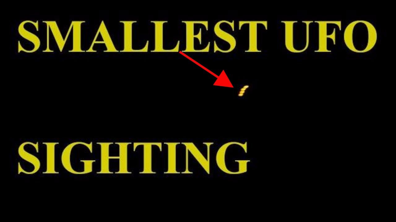 Smallest UFO Sighting Caught on camera Recorded at night time (MUST SEE ...