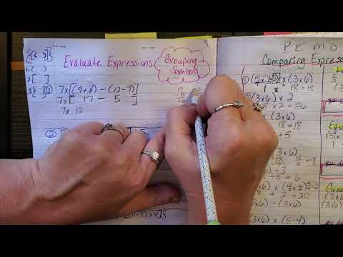 Envision math 13.4 Evaluating Expressions with Grouping Symbols - YouTube