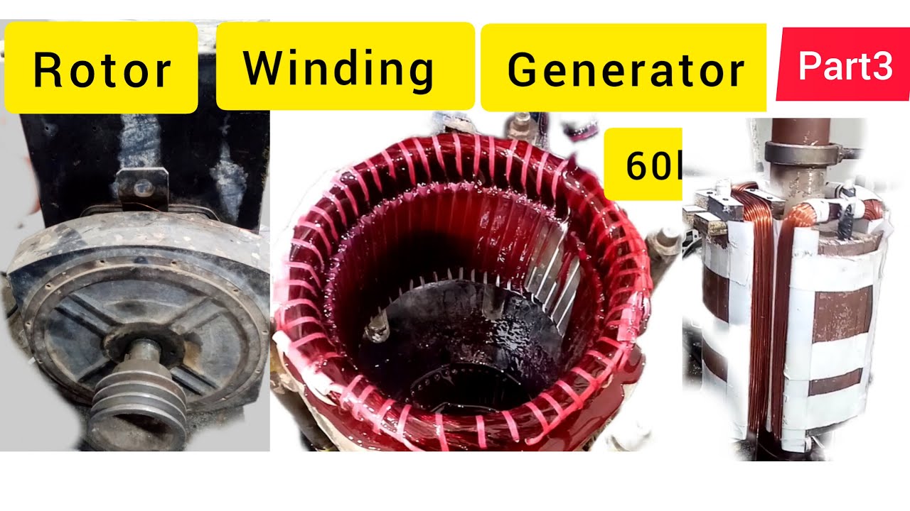 Watch How this rewinding a 60kva Generator rotor /Generator rewening ...