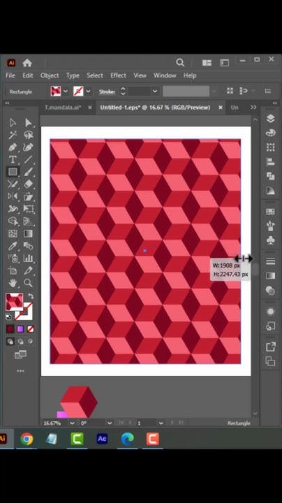 Pattern design | Hexagonal | Geometric 3D Pattern in Adobe illustrator ...