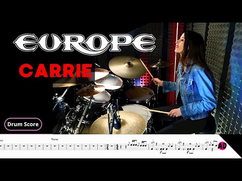 Carrie - Europe - Drum Cover (Drum Score)