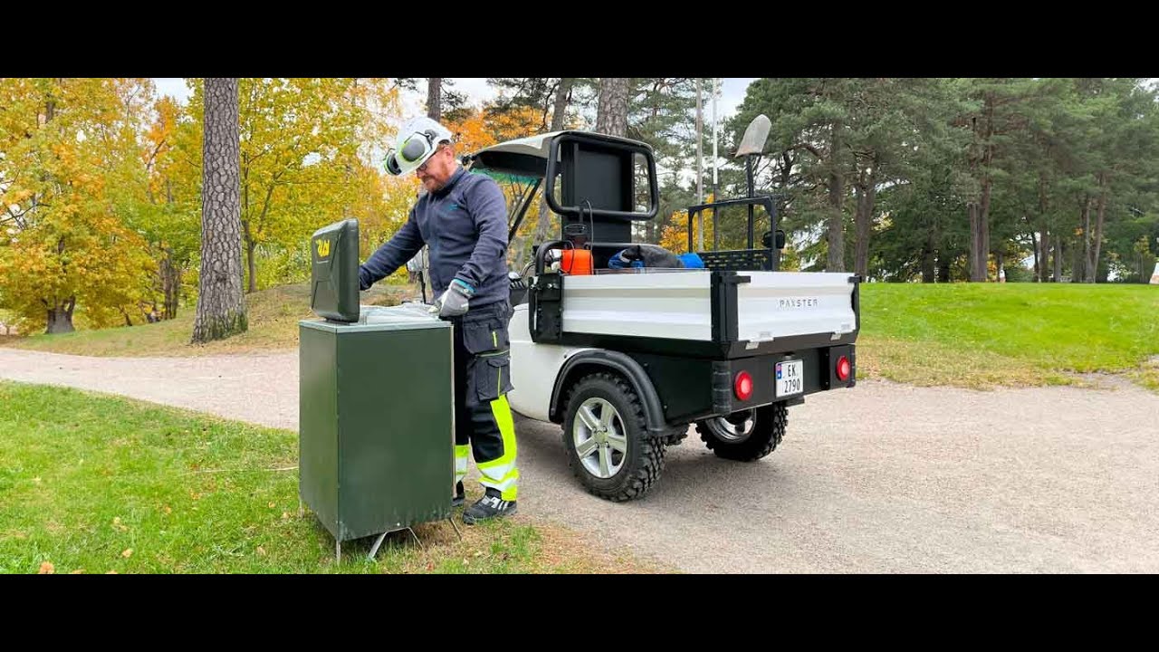 Paxster Utility Vehicle for Parks - Laird Grass Machinery Ltd - YouTube