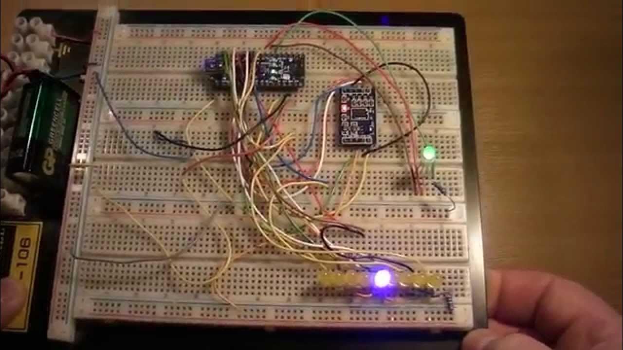 Arduino + ACCELEROMETER + RGB LEDS - YouTube