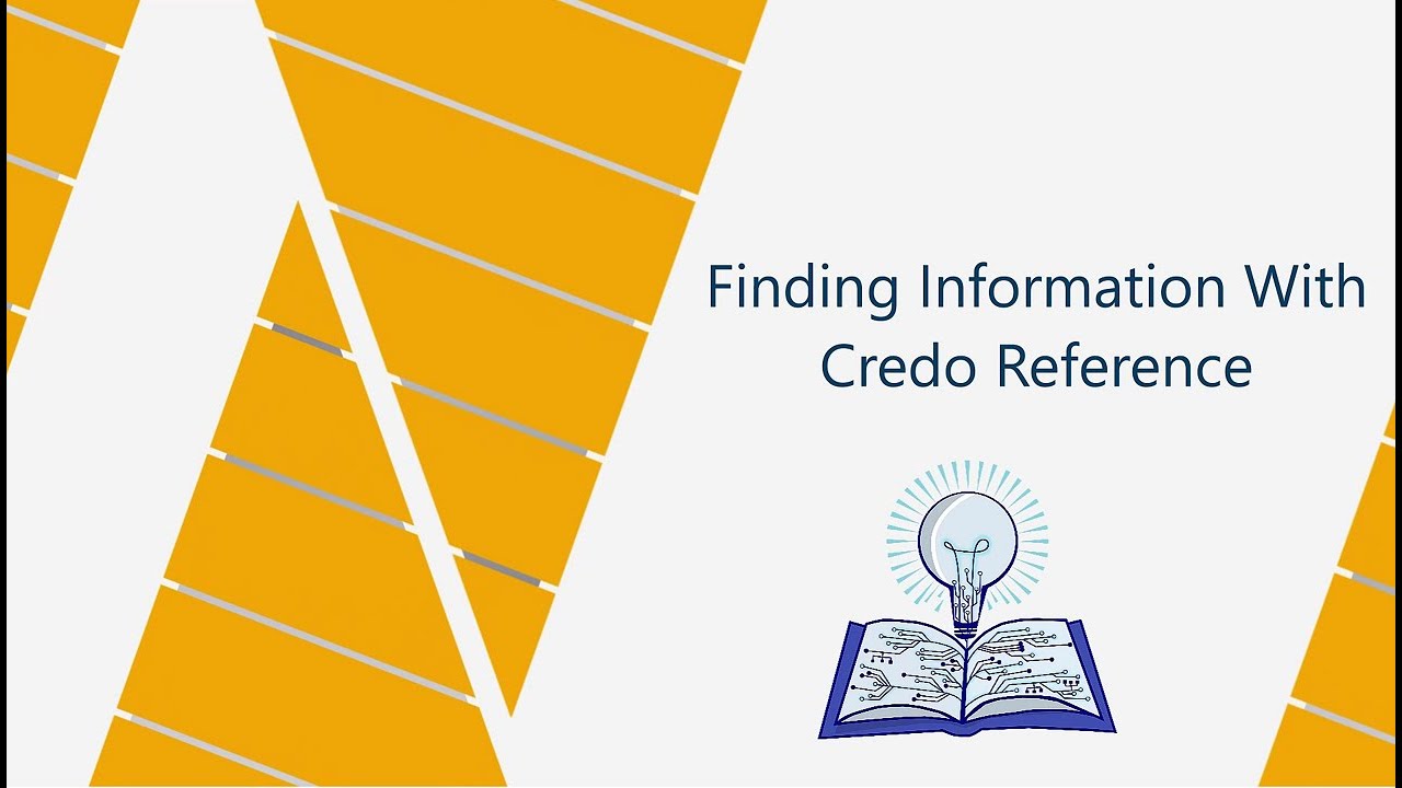 Gathering Background Information Using Credo Reference - YouTube