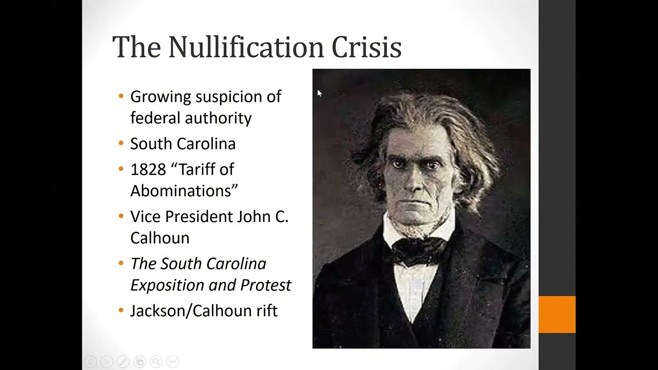 Short Overview on Democracy, Andrew Jackson, Nullification, and the ...