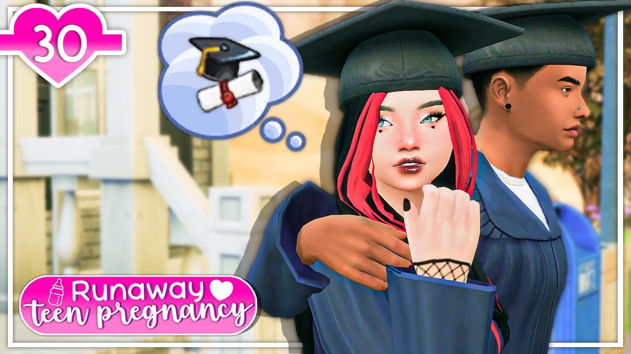 Highschool grad & entering adulthood👩‍🎓🥂 | Ep. 30 — The Sims 4 Runaway ...