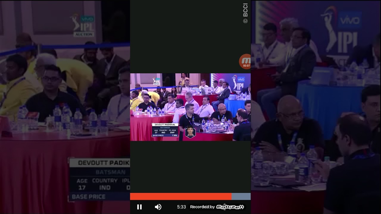 Devdutt padikall auction video rcb bought padikall - YouTube