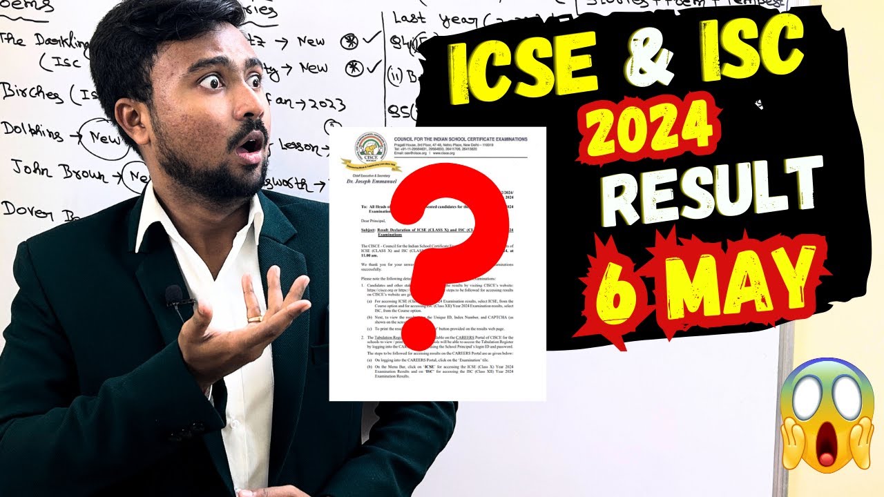 ICSE/ISC 2024: RESULT OUT 6TH May 11 AM 😱 How to check your result ...