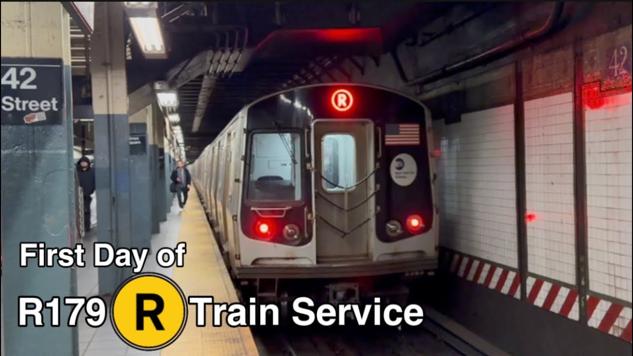 (DEBUT) NYC Subway: First Day of R179 (R) Train Service - YouTube