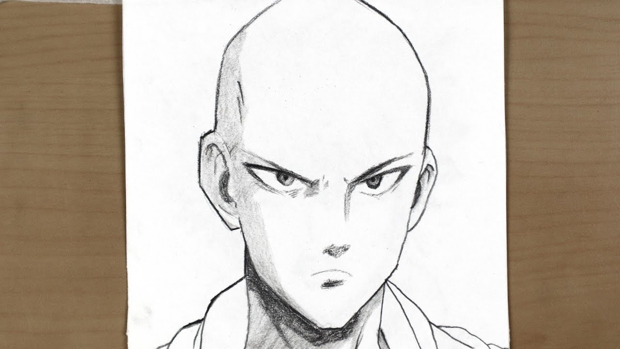 How to Draw Saitama step by step | One Punch Man! - YouTube