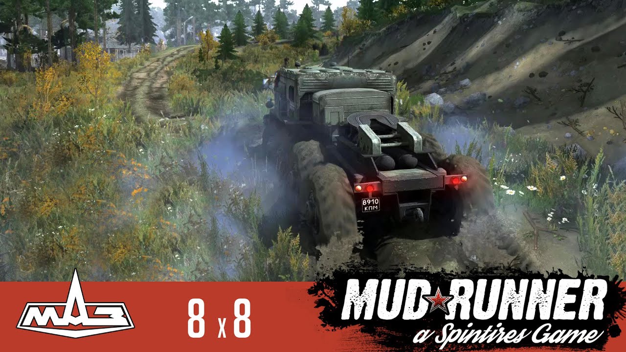Mudrunner: MaZ-535 I Kraz-255 evacuation - YouTube