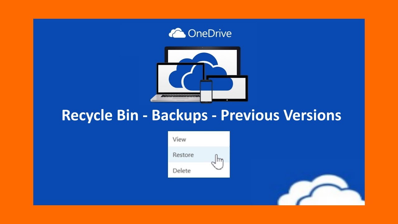3 Easy Ways To Restore Files on OneDrive - YouTube