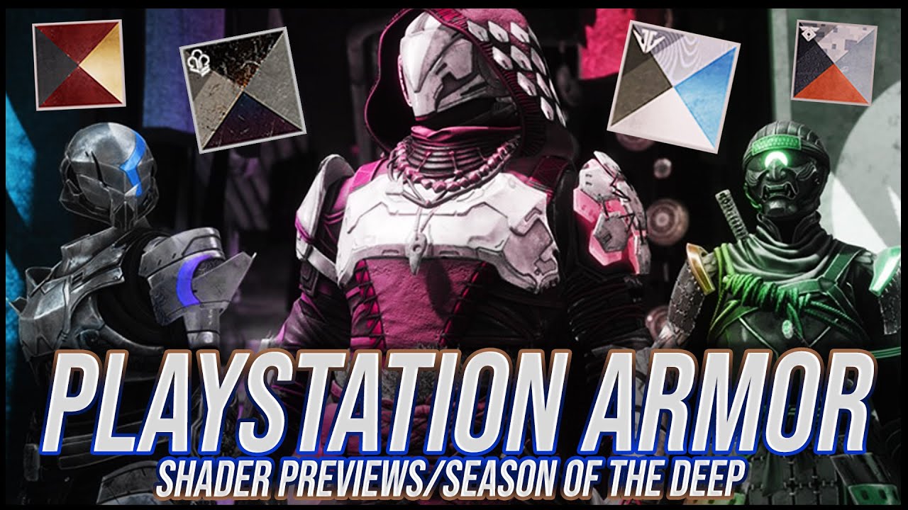 Destiny 2: Playstation Armor Shaders! | Season of the Deep - YouTube