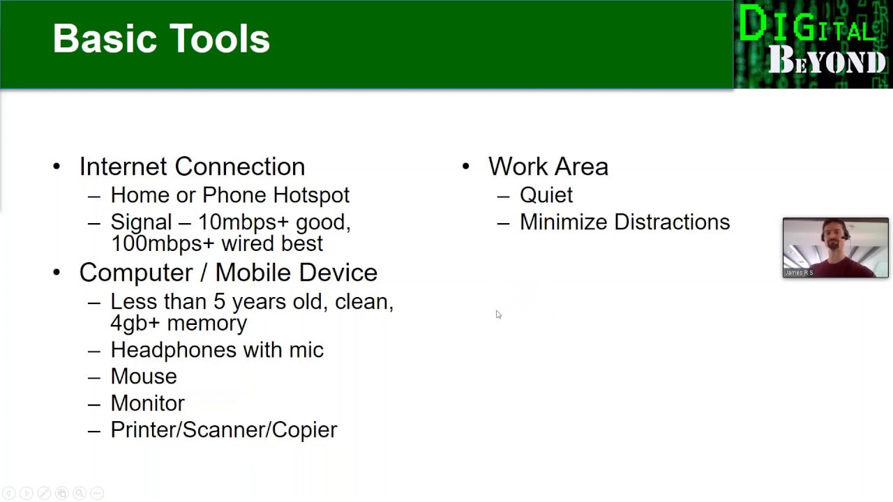 Virtual Office Digital Tools 1 of 6 Get Started Basics - YouTube