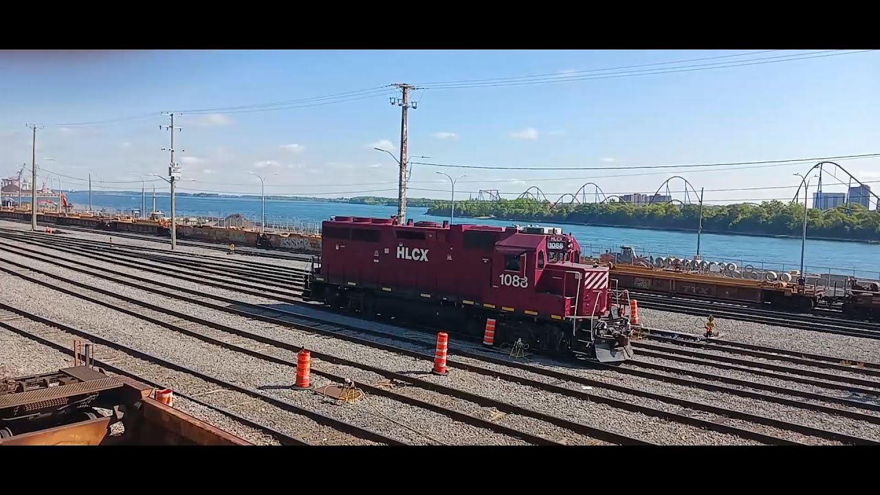 9 11 25 SWEET RAIL FREIGHT ACTION AT PORT OF MONTREAL - YouTube