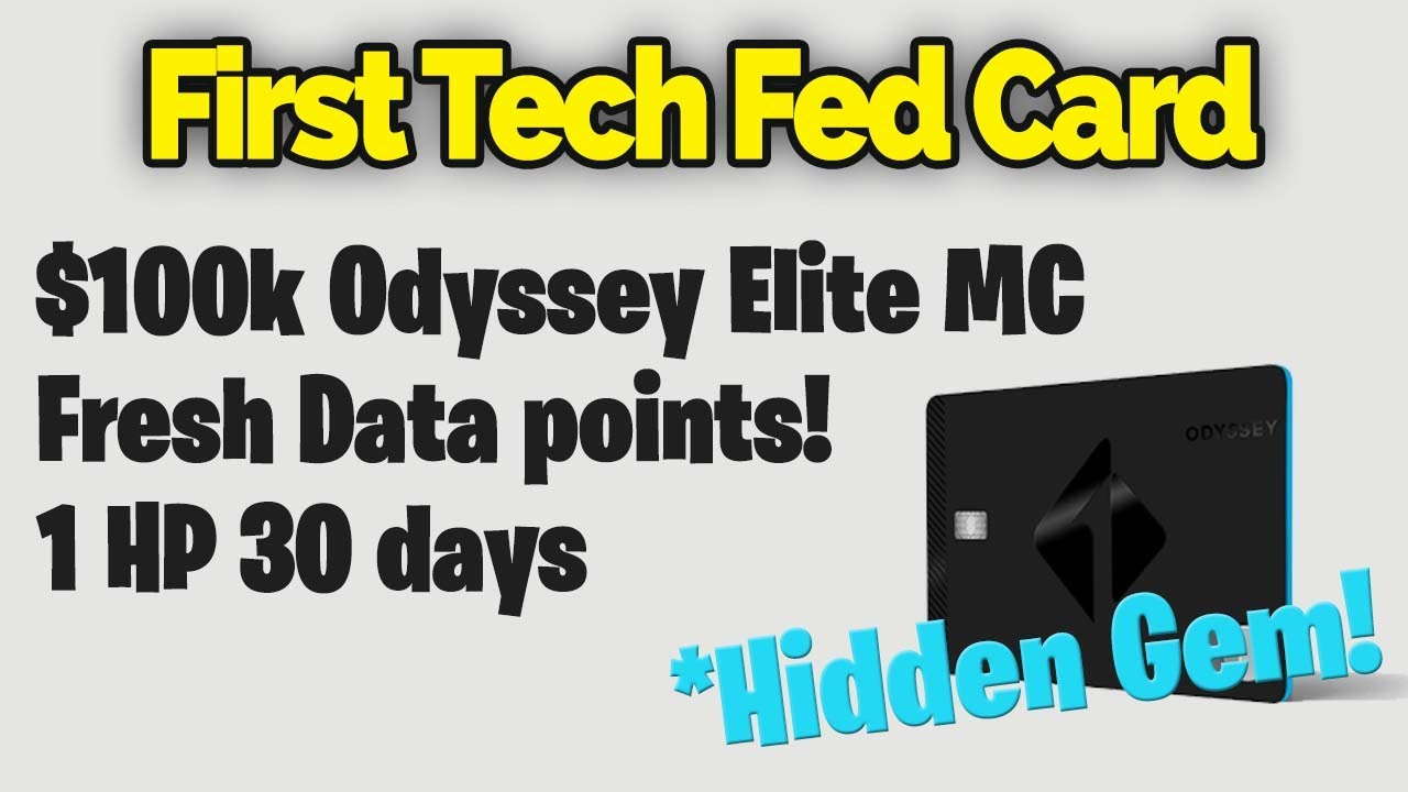 First Tech Fed $100k Odyssey Elite Card & Datapoints - YouTube