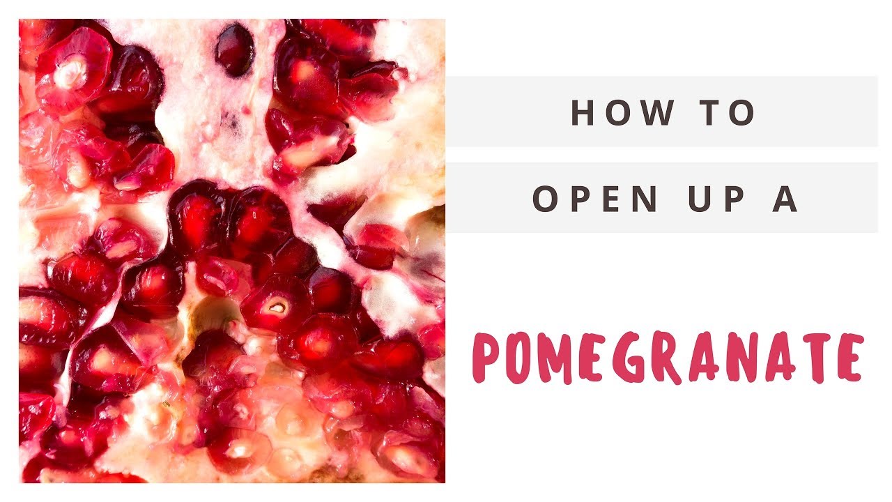 Clean and Easy Way to Open Up a Pomegranate - YouTube