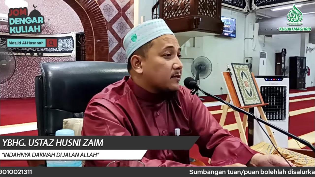 🟣 INDAHNYA DAKWAH DI JALAN ALLAH | YBHG. USTAZ HUSNI ZAIM - YouTube