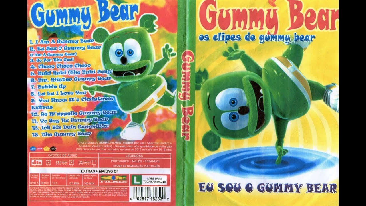 MENU-DVD Gummy Bear • Som Livre • clipes gummy bar DVD # ...