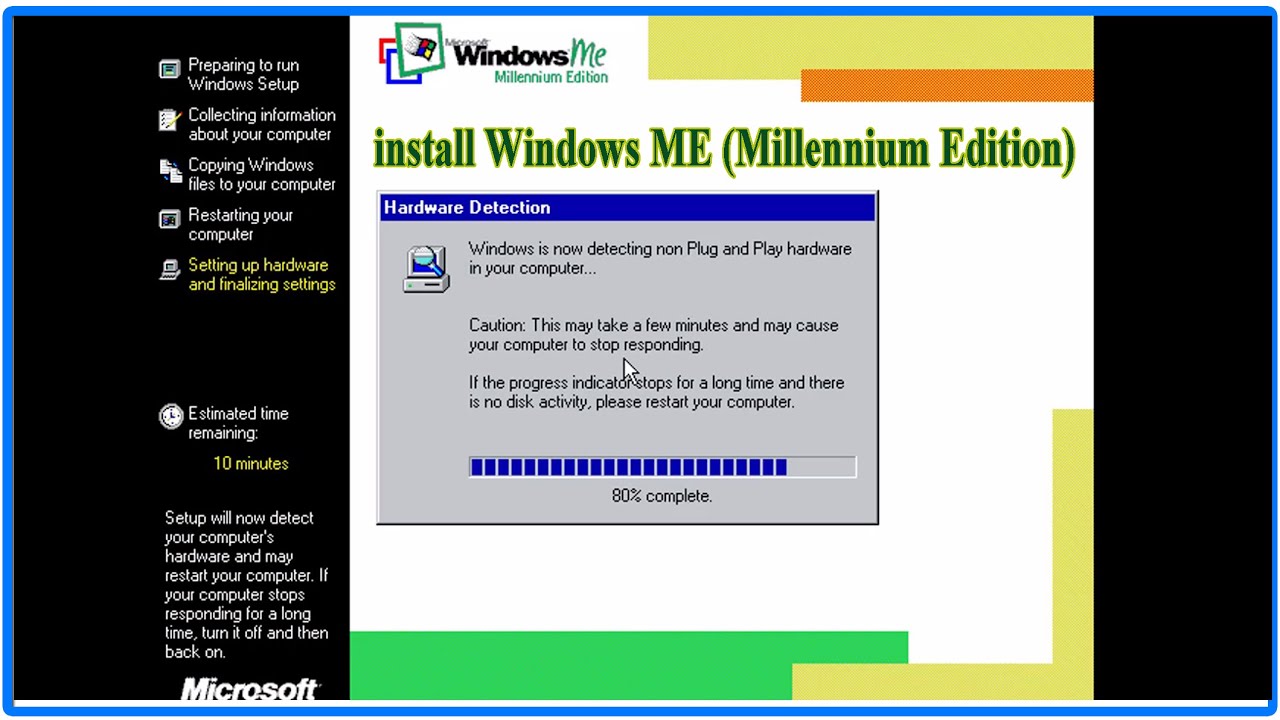 How to install Windows ME (Millennium Edition) in 2021 || 21 Year Old ...