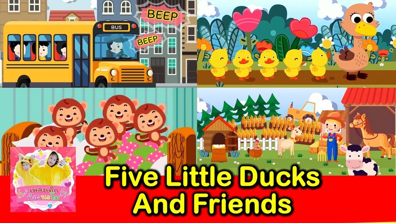 Five Little Duck | Wheels On The Bus | Videos for Kids - YouTube