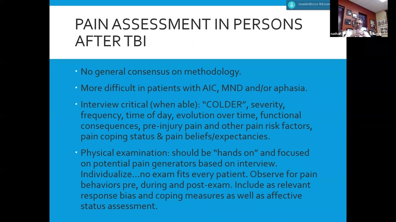 Pain Assessment and Management After Traumatic Brain Injury - Nathan ...