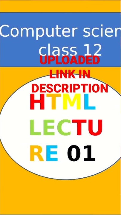 html LEC 01 aimers - YouTube