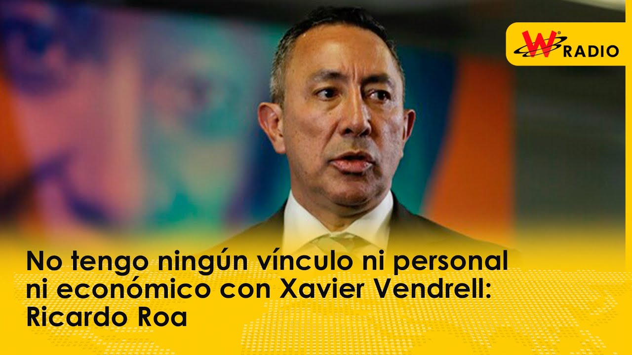 No tengo ningún vínculo ni personal ni económico con Xavier Vendrell ...