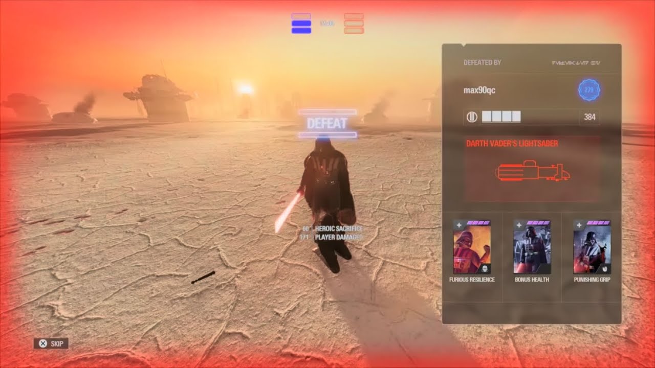 Toxic double-teaming Vader ends up rage quitting | Battlefront 2 Toxic ...