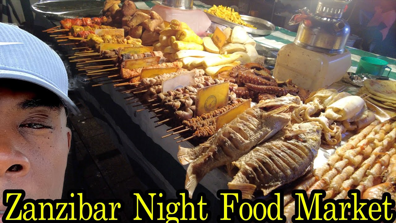 Forodhani Gardens Night Food Market, Zanzibar, Tanzania - YouTube