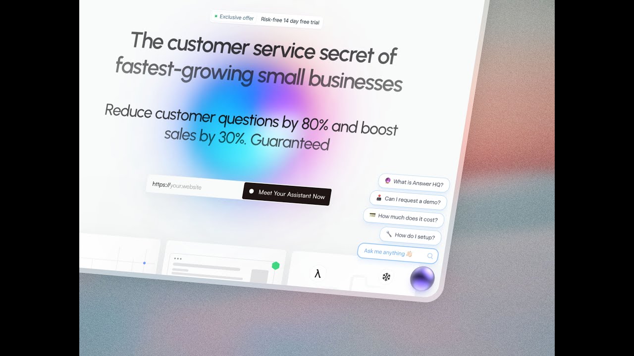 Cut customer support requests by 80% using AI | Answer HQ - YouTube