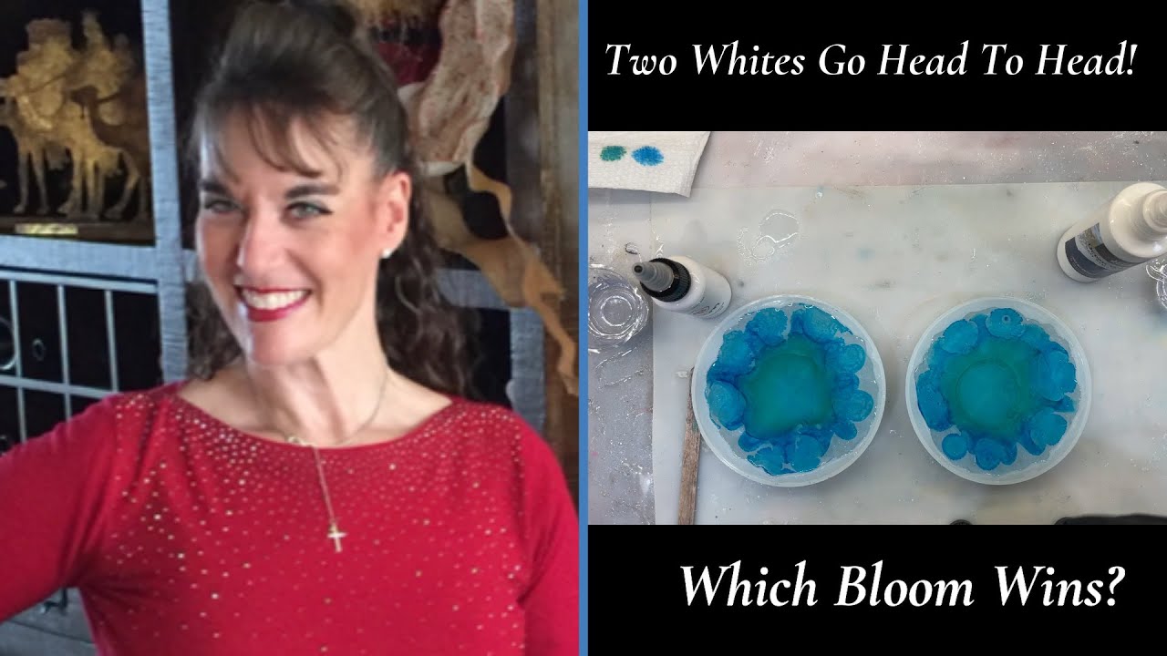 #237 Resin Bloom Experiment Using New Bloom & Ocean White Pigments Head ...