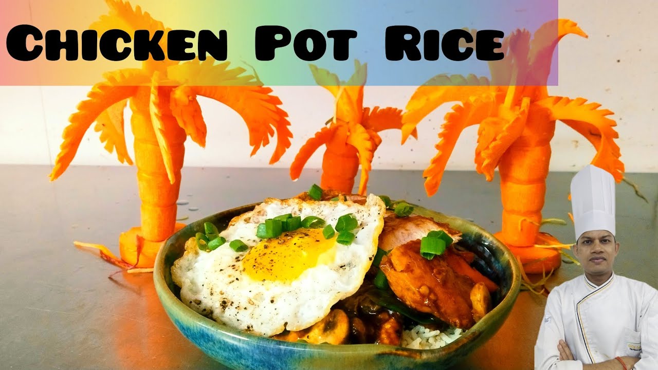 Chicken pot rice Live recipe/How to make the best one pot rice/Chicken ...