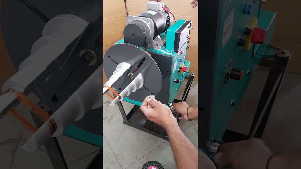 SEMI AUTOMATIC COIL WINDING MACHINE - YouTube