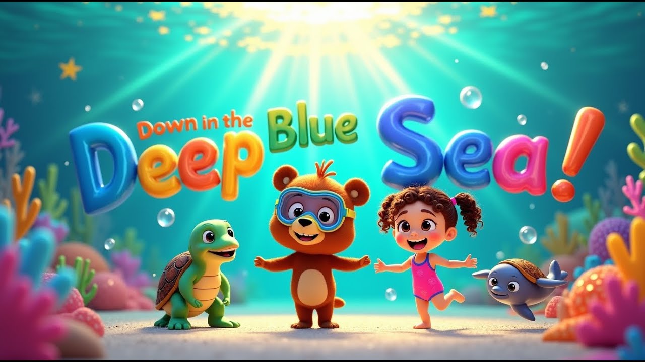 Down in the Deep Blue Sea 🌊 | Fun Sea Animals Song for Kids | Toodle ...