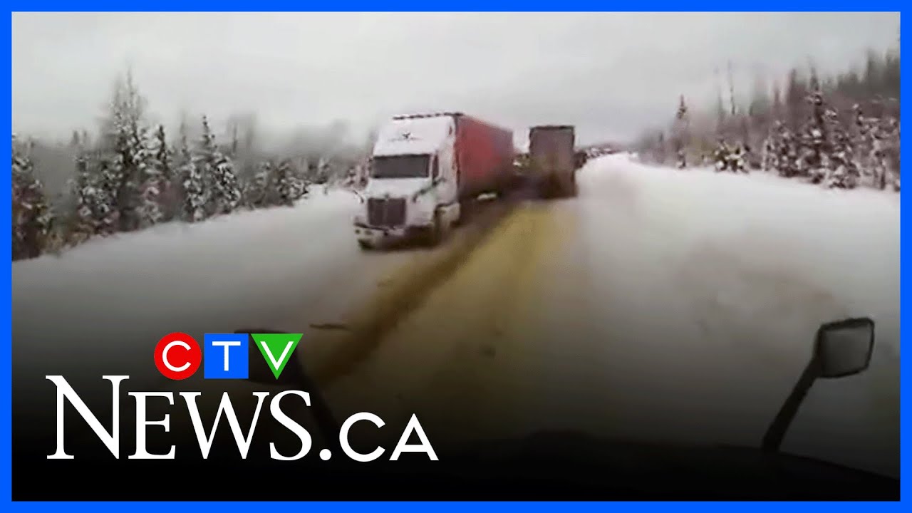 Highway 11 transport crash - YouTube