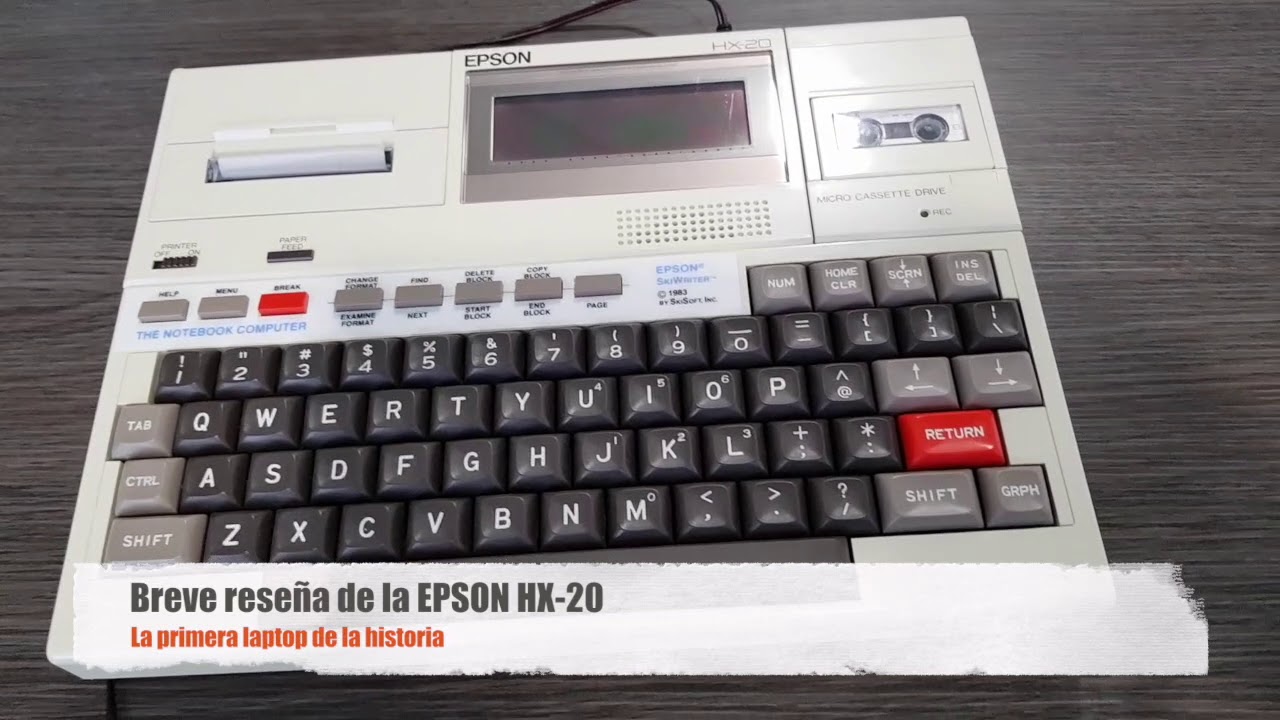 LA PRIMERA LAPTOP de la historia tiene impresora integrada! - YouTube