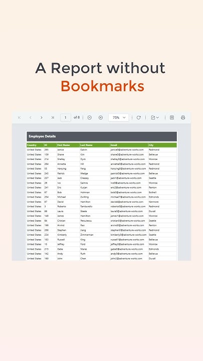 How to Easily Navigate Within an RDL Report - YouTube