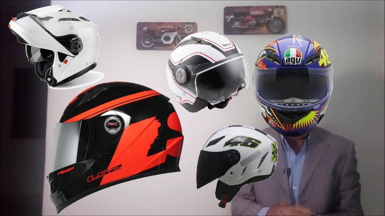 #90 Tipos de capacetes para moto - YouTube