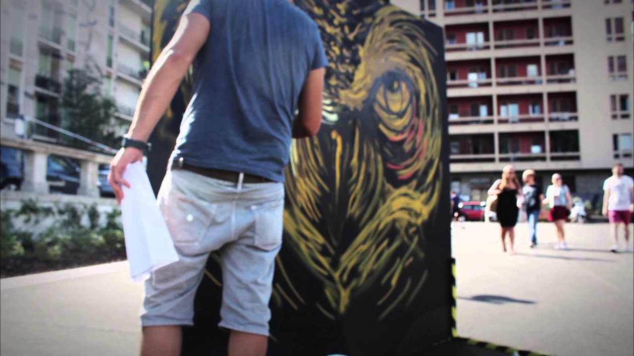 Matteo Brogi live painting in Milan - YouTube