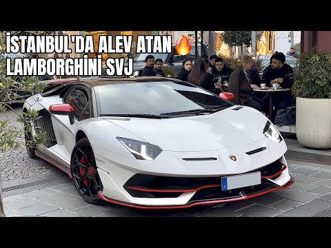 Youtube Türkiye'de İlk | Kulaklık Takanlar dikkat! İstinyepark'ta Lamborghini Aventador SVJ