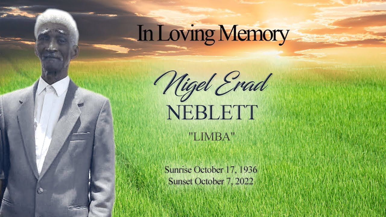 Celebrating the Life of Nigel Erad Neblett - YouTube