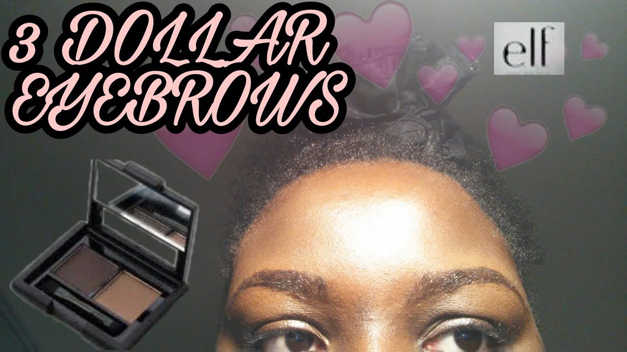 EYEBROW TUTORIAL || $3 ELF EYEBROW KIT - YouTube